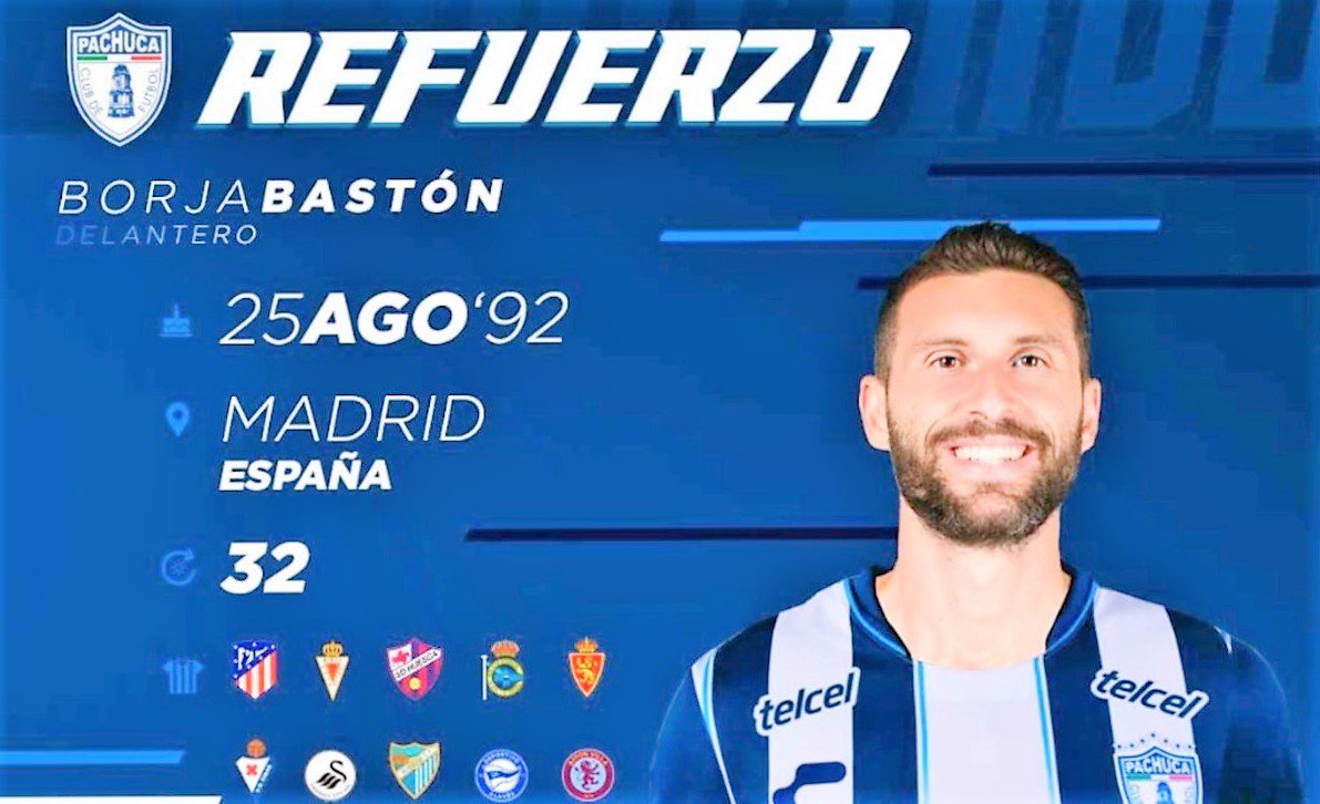 Llegó Borja Bastón al Pachuca, con intención de aportar - Diario Vía Libre